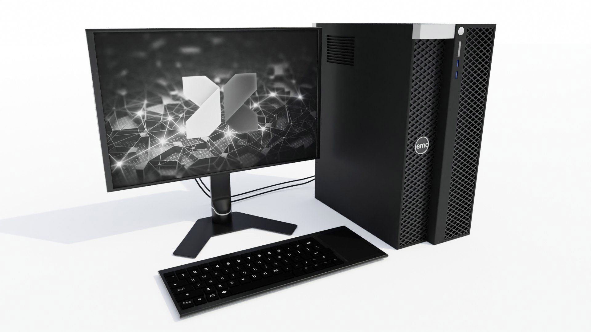 Desktop pc 3D model - TurboSquid 1601143