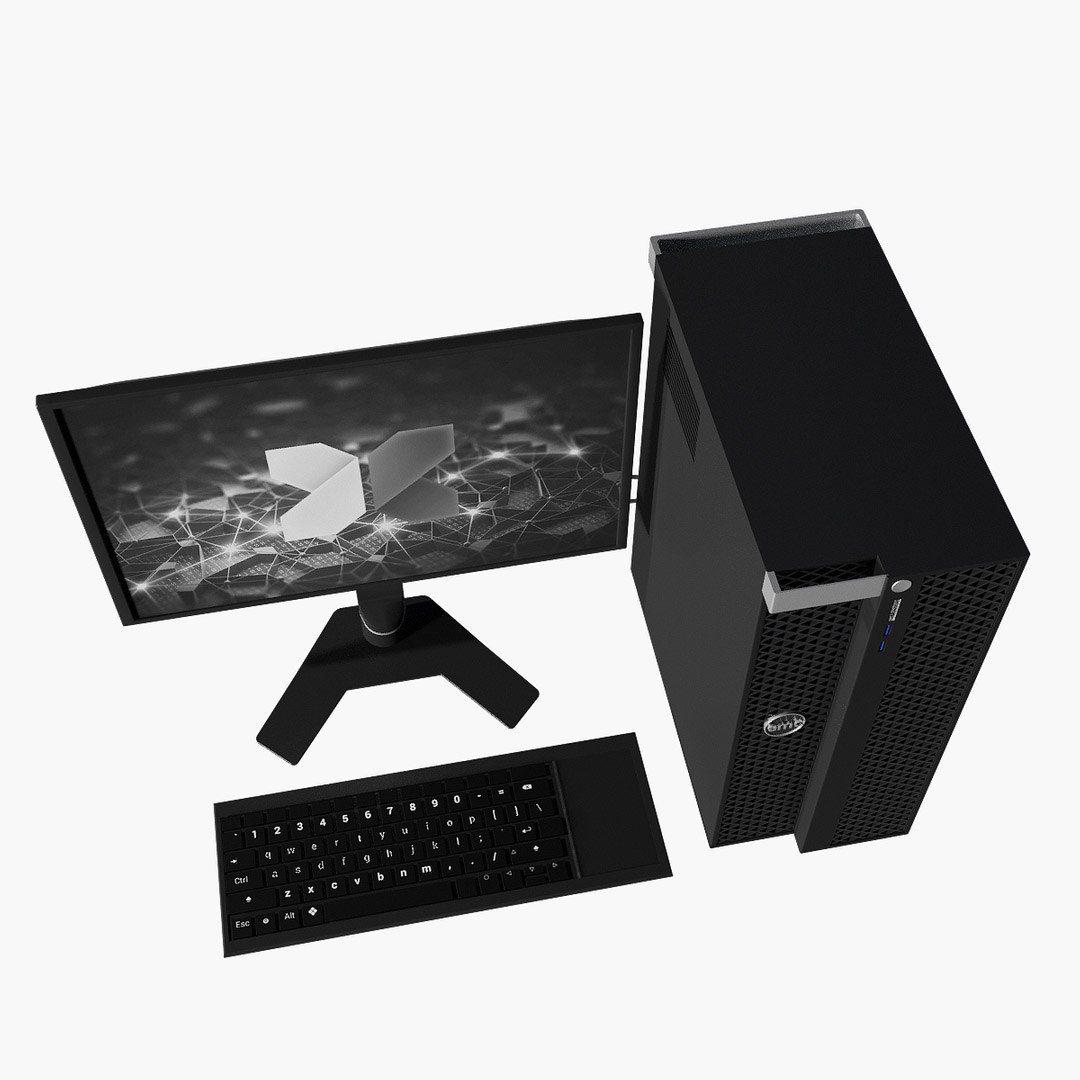 Desktop pc 3D model - TurboSquid 1601143