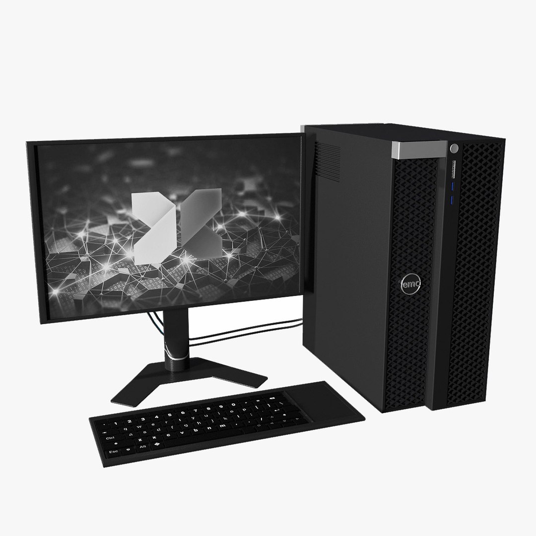 Desktop pc 3D model - TurboSquid 1601143