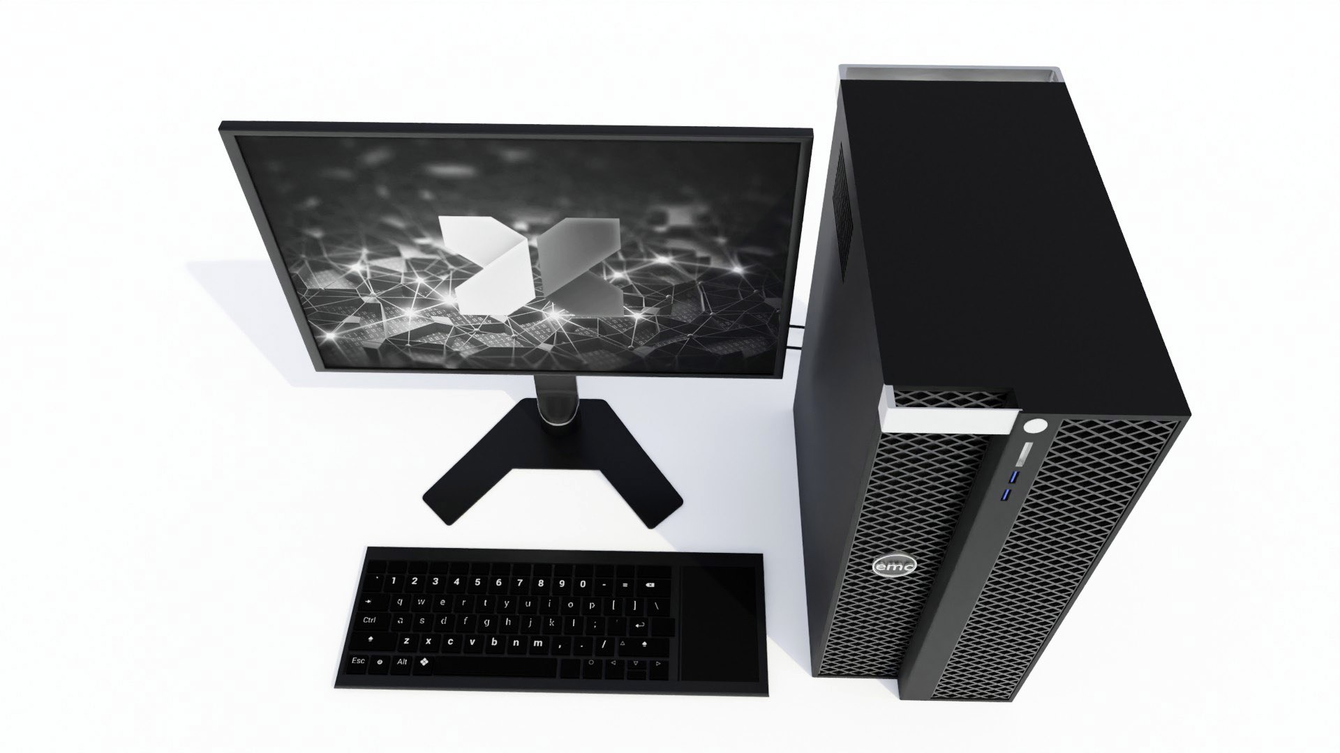 Desktop pc 3D model - TurboSquid 1601143