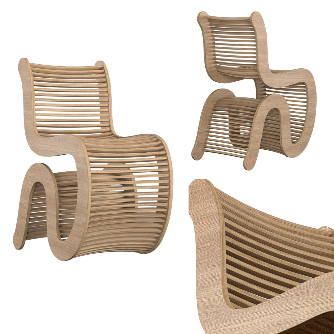 3D Model Spline Chair - TurboSquid 1634032
