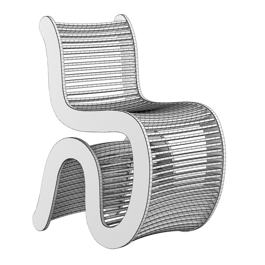3D Model Spline Chair - TurboSquid 1634032