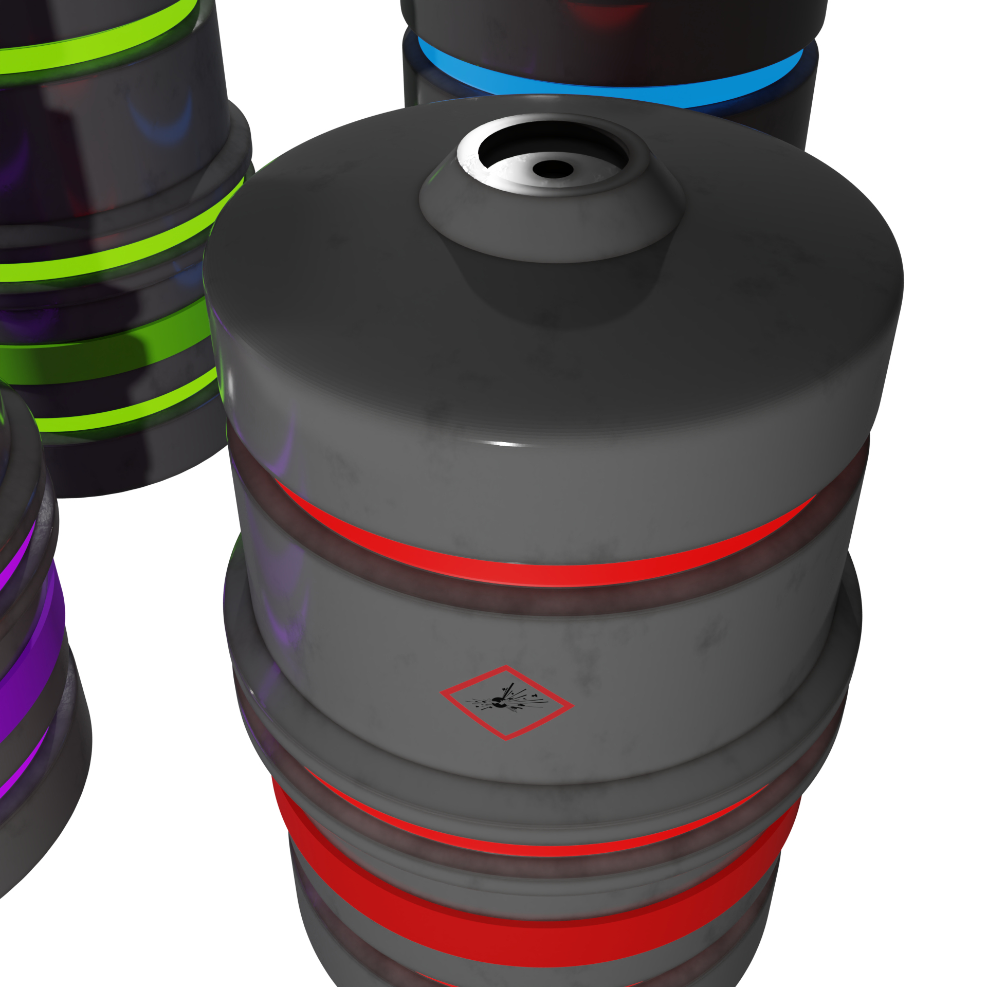 modelo 3d Contenedores de productos químicos gratis - TurboSquid 1991187