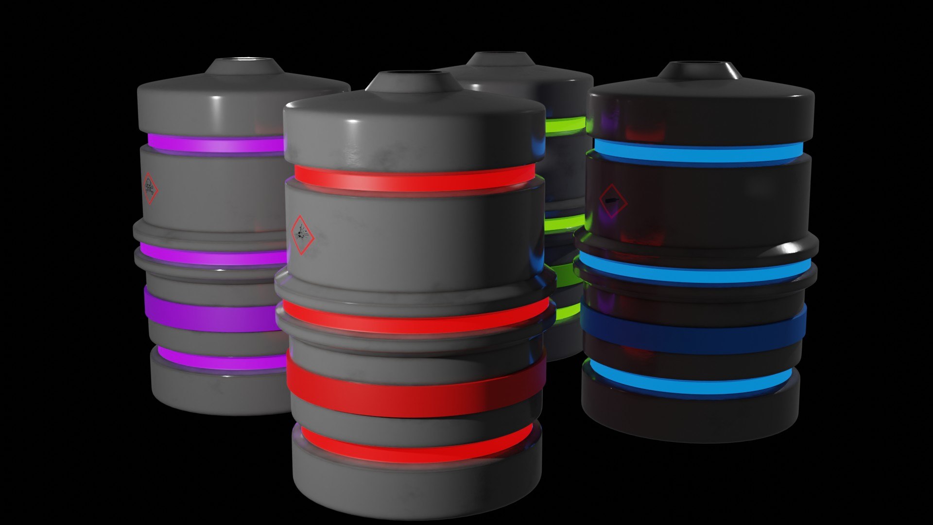 Chemical Containers 3D - TurboSquid 1991187