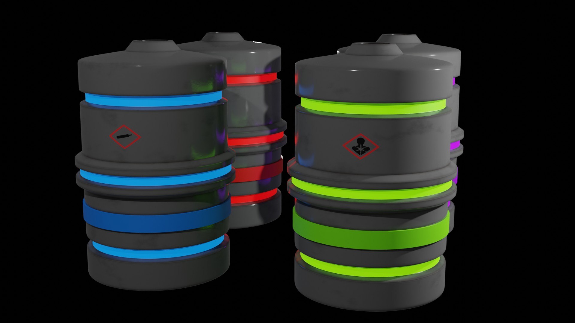 Chemical Containers 3D - TurboSquid 1991187