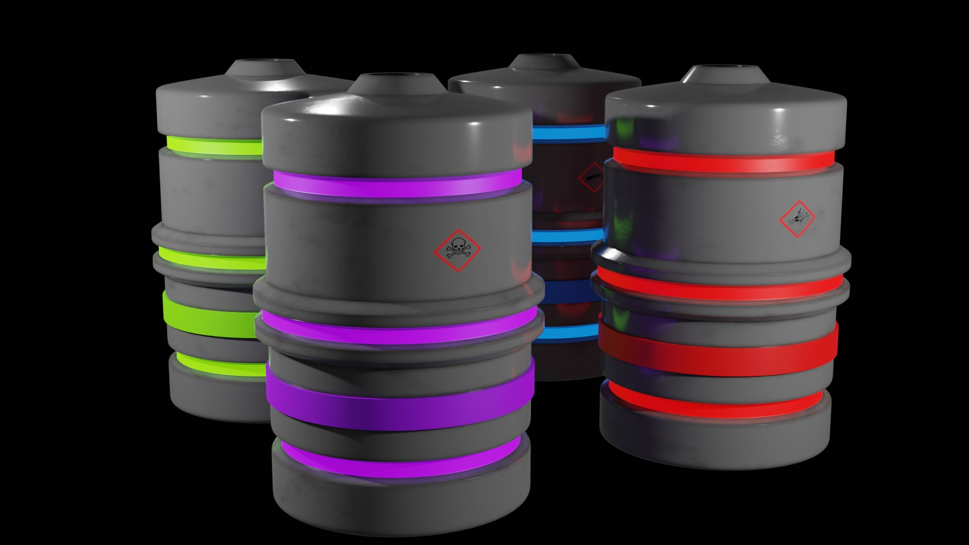 Chemical Containers 3D - TurboSquid 1991187