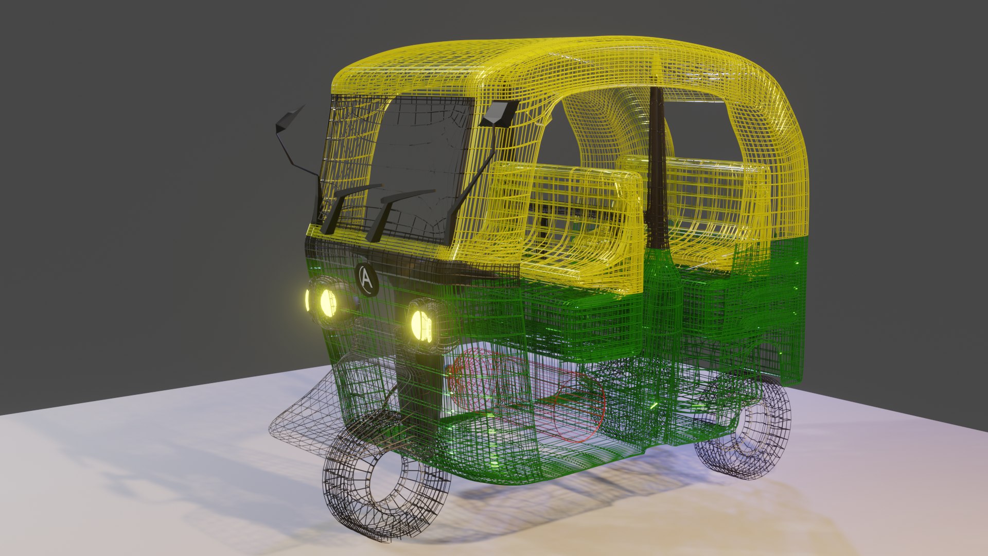 Indian Autorickshaw CNG 3D Model - TurboSquid 1871974