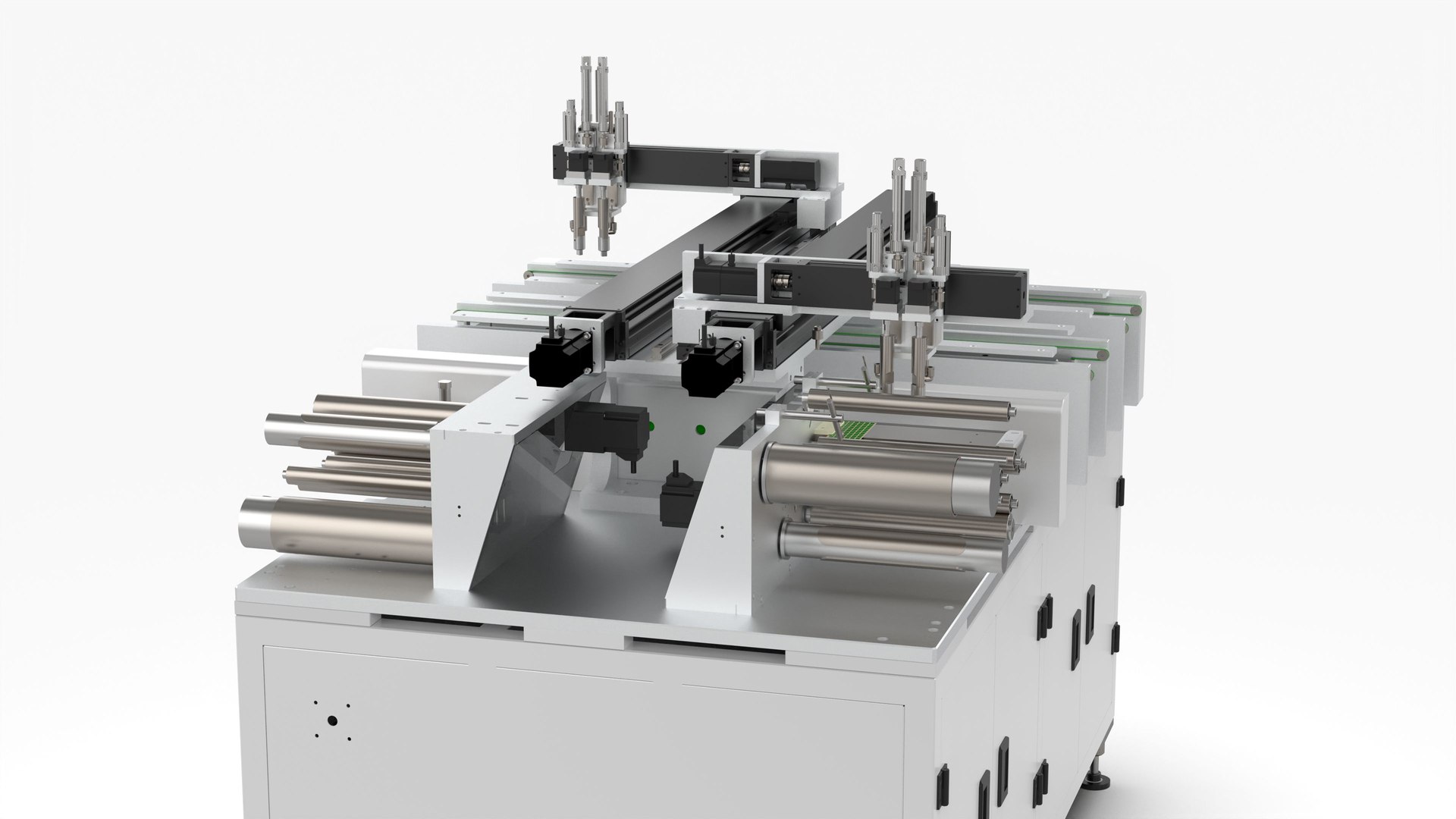 3D Automatic Double Station Label Laminating Machine - TurboSquid 2020617