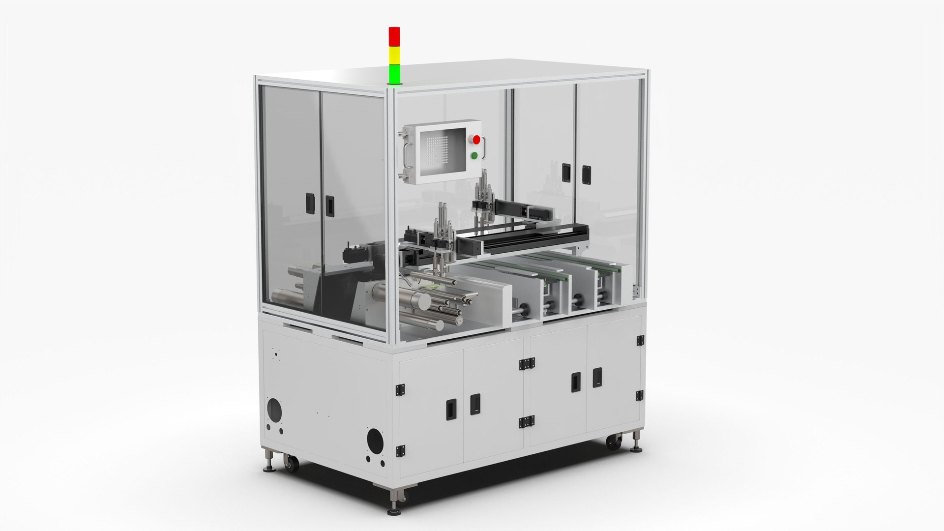 3D Automatic Double Station Label Laminating Machine - TurboSquid 2020617