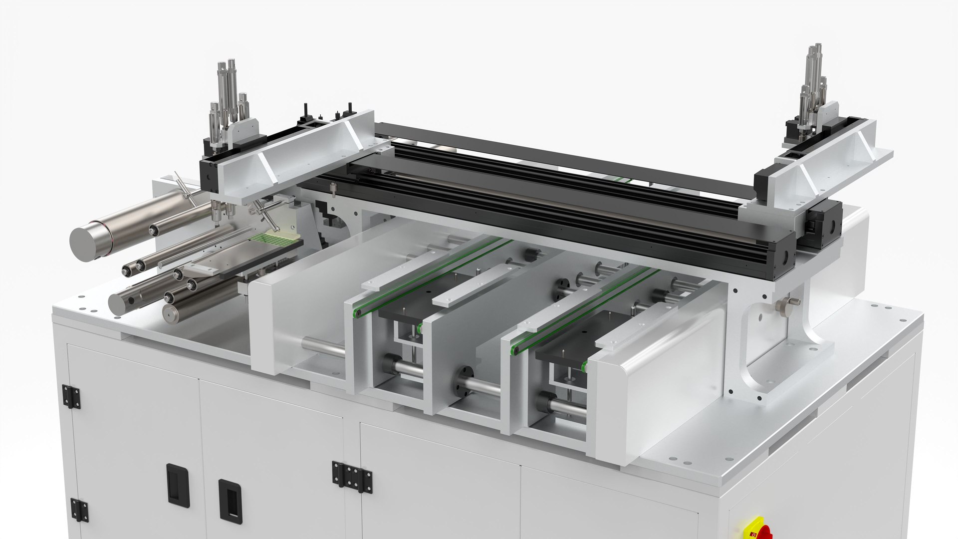 3D Automatic Double Station Label Laminating Machine - TurboSquid 2020617