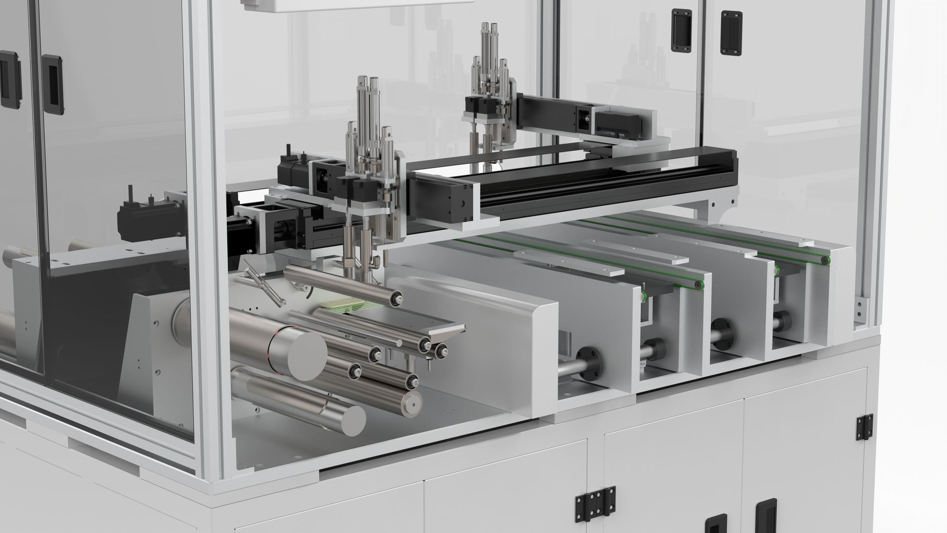 3D Automatic Double Station Label Laminating Machine - TurboSquid 2020617