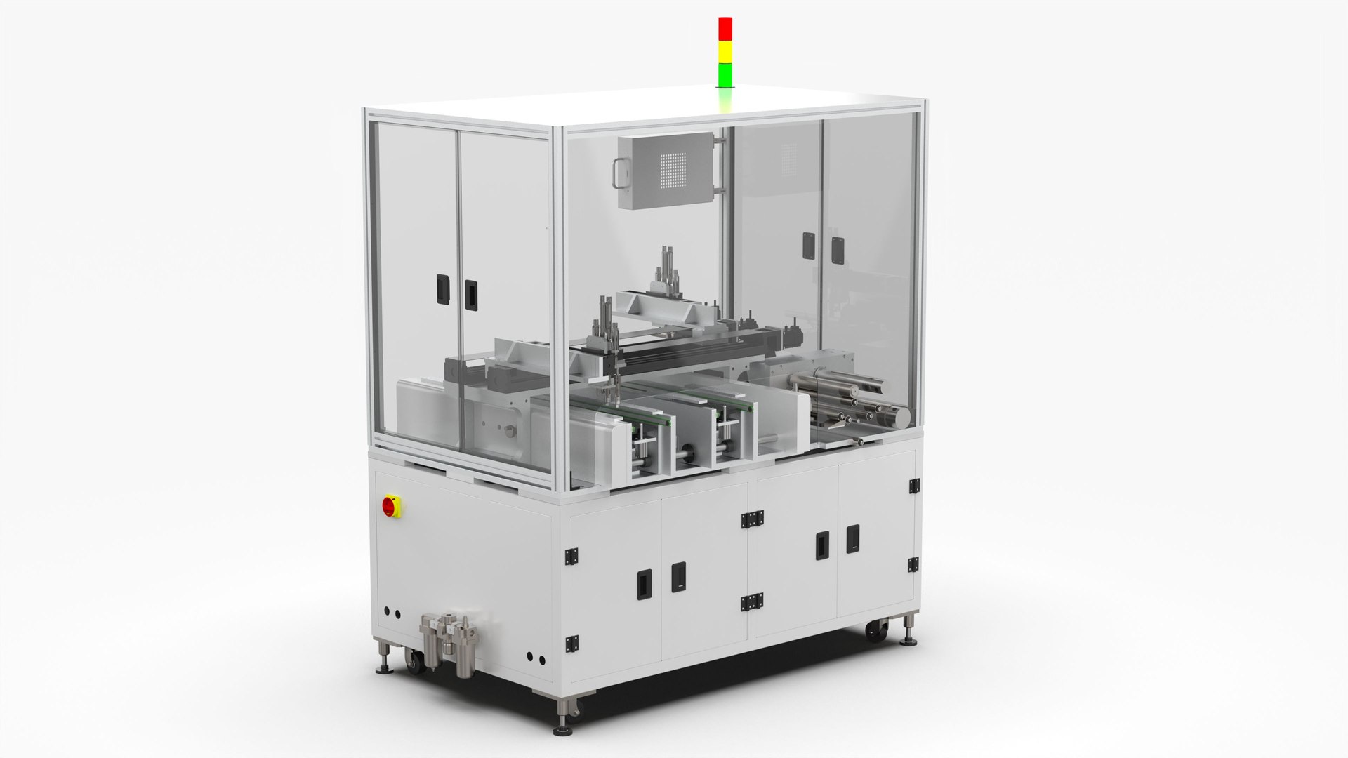 3D Automatic Double Station Label Laminating Machine - TurboSquid 2020617