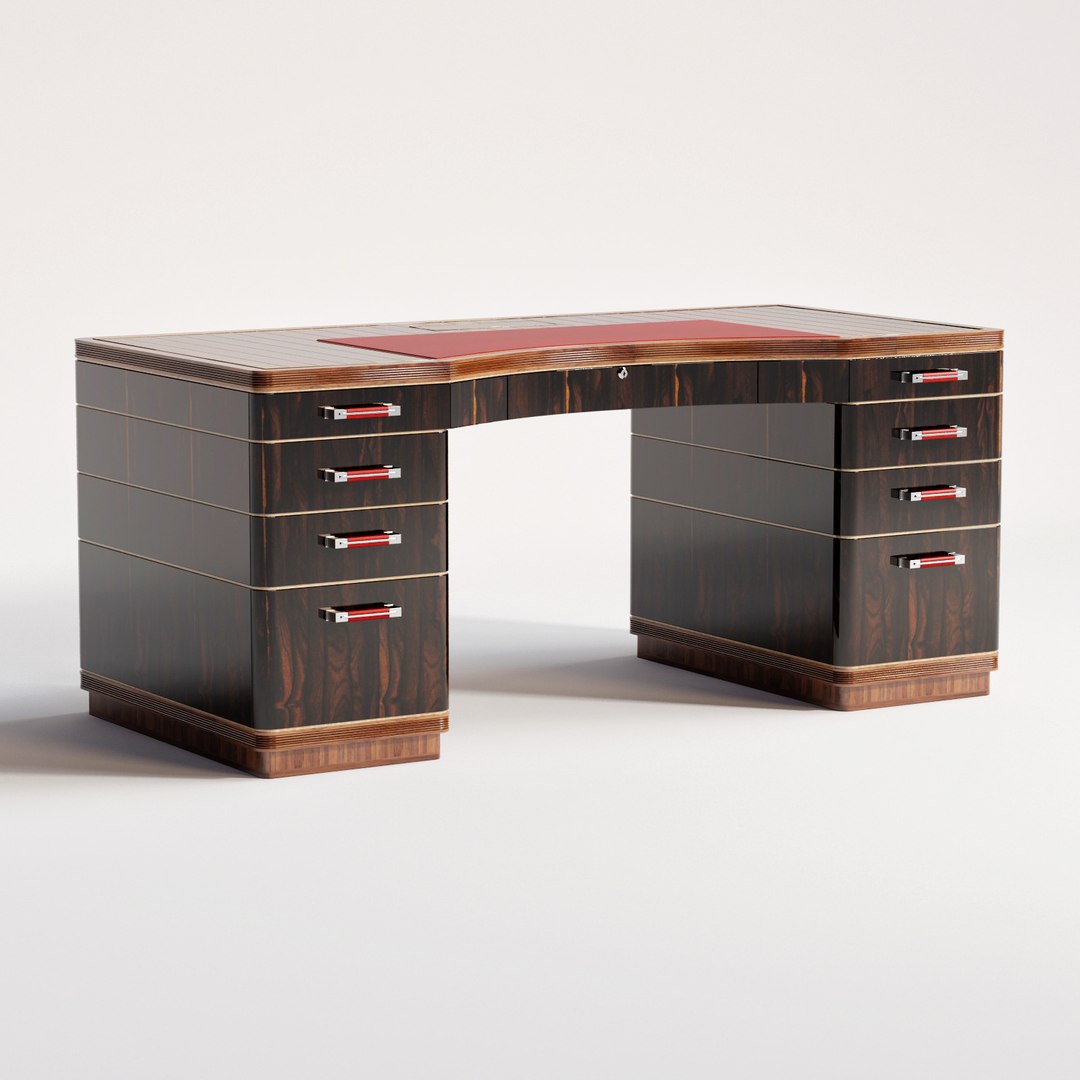 3D Linley Riviera Rouge Desk - TurboSquid 1273824