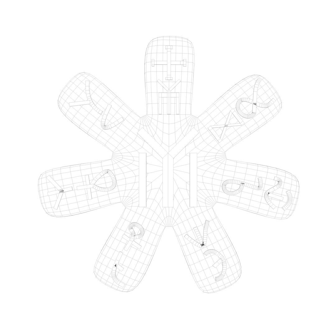 3D Model Pliska Rosette Bulgaria - TurboSquid 1562176