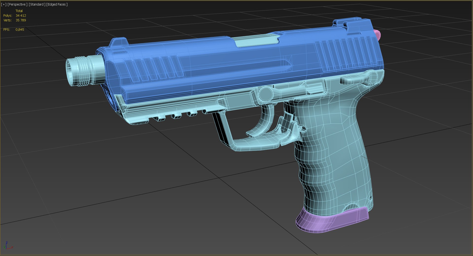 HK USP 3D Model - TurboSquid 1936219