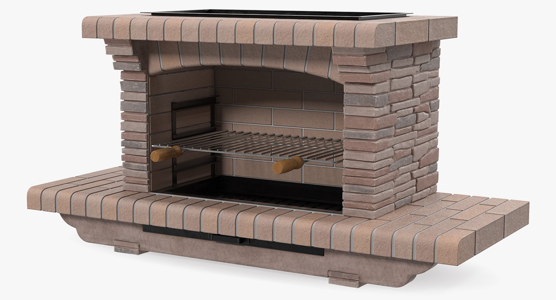 Stone Barbecue 3D Model - TurboSquid 1417930