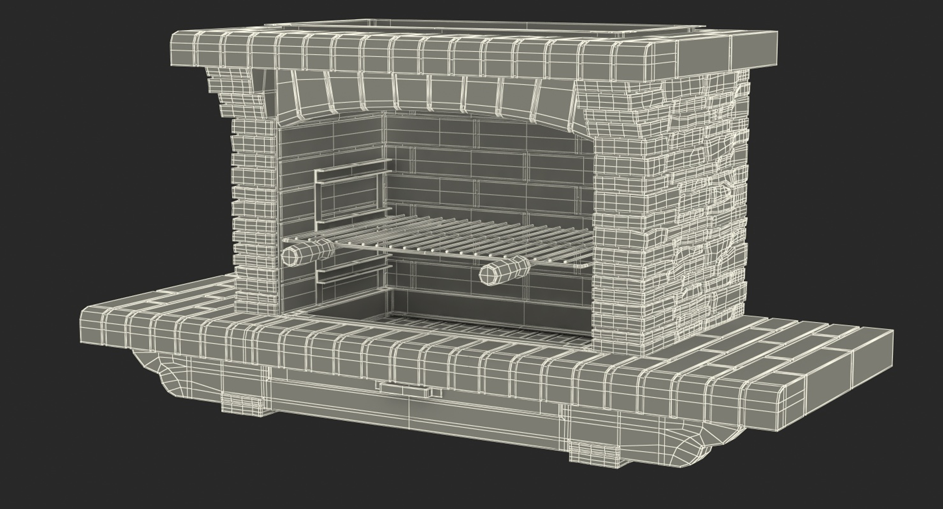 Stone Barbecue 3D Model - TurboSquid 1417930