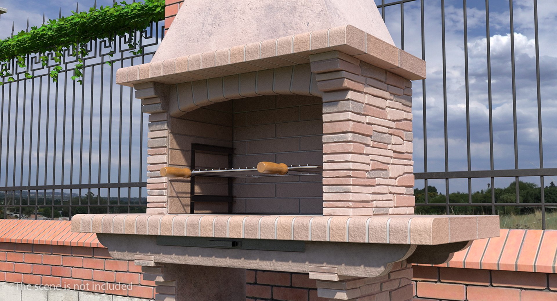 Stone Barbecue 3D Model - TurboSquid 1417930