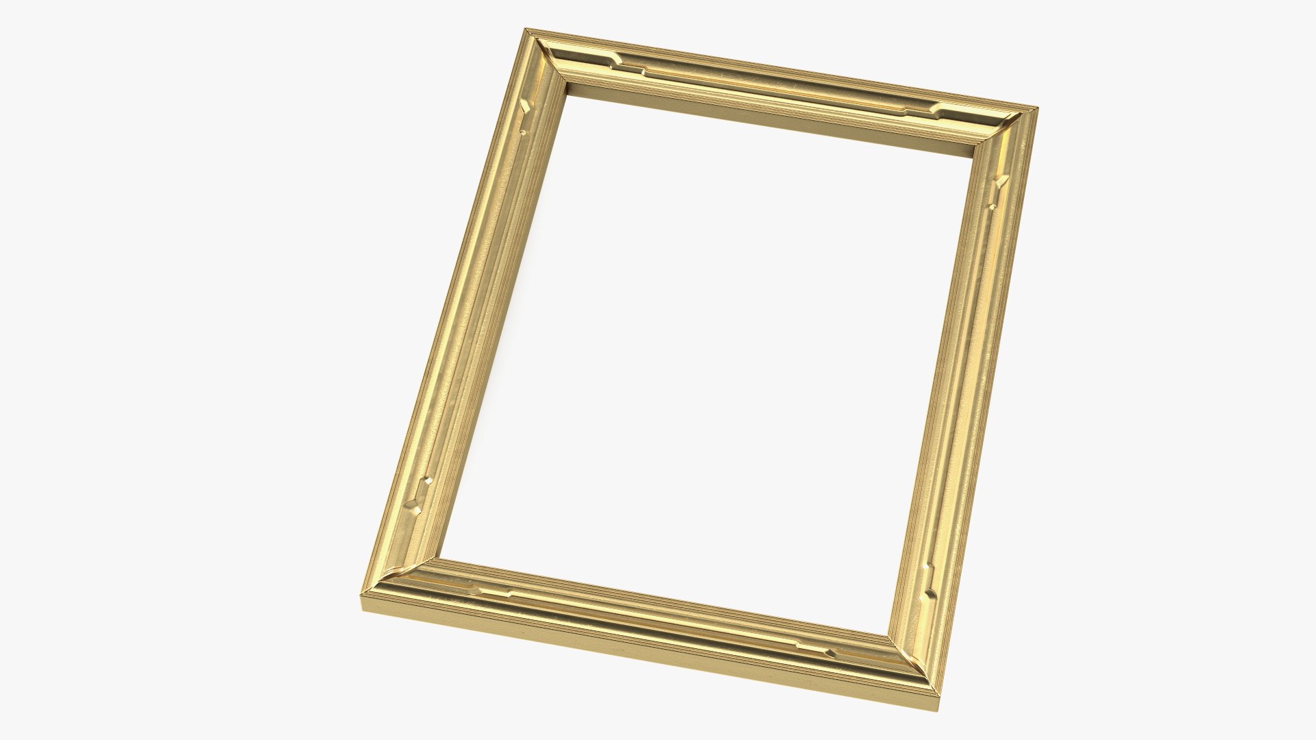 3D Gold Picture Frame - TurboSquid 2158219