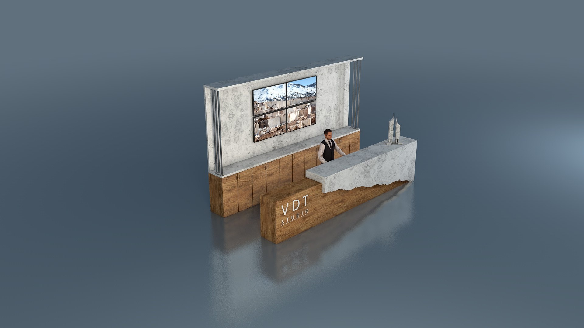 3D Welcome Desk - TurboSquid 1669872