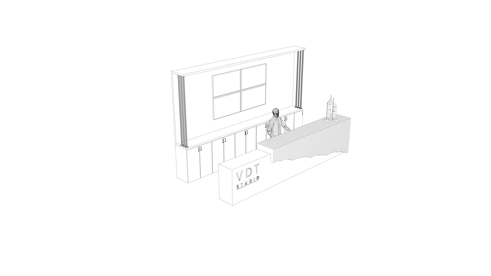 3D Welcome Desk - TurboSquid 1669872