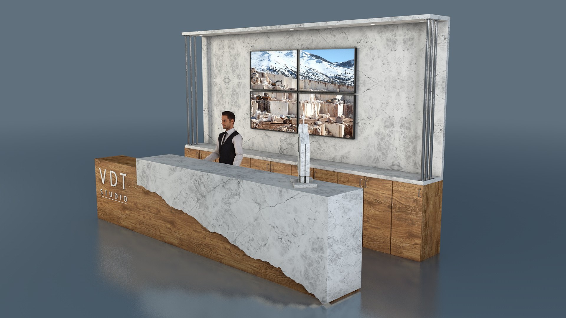 3D Welcome Desk - TurboSquid 1669872