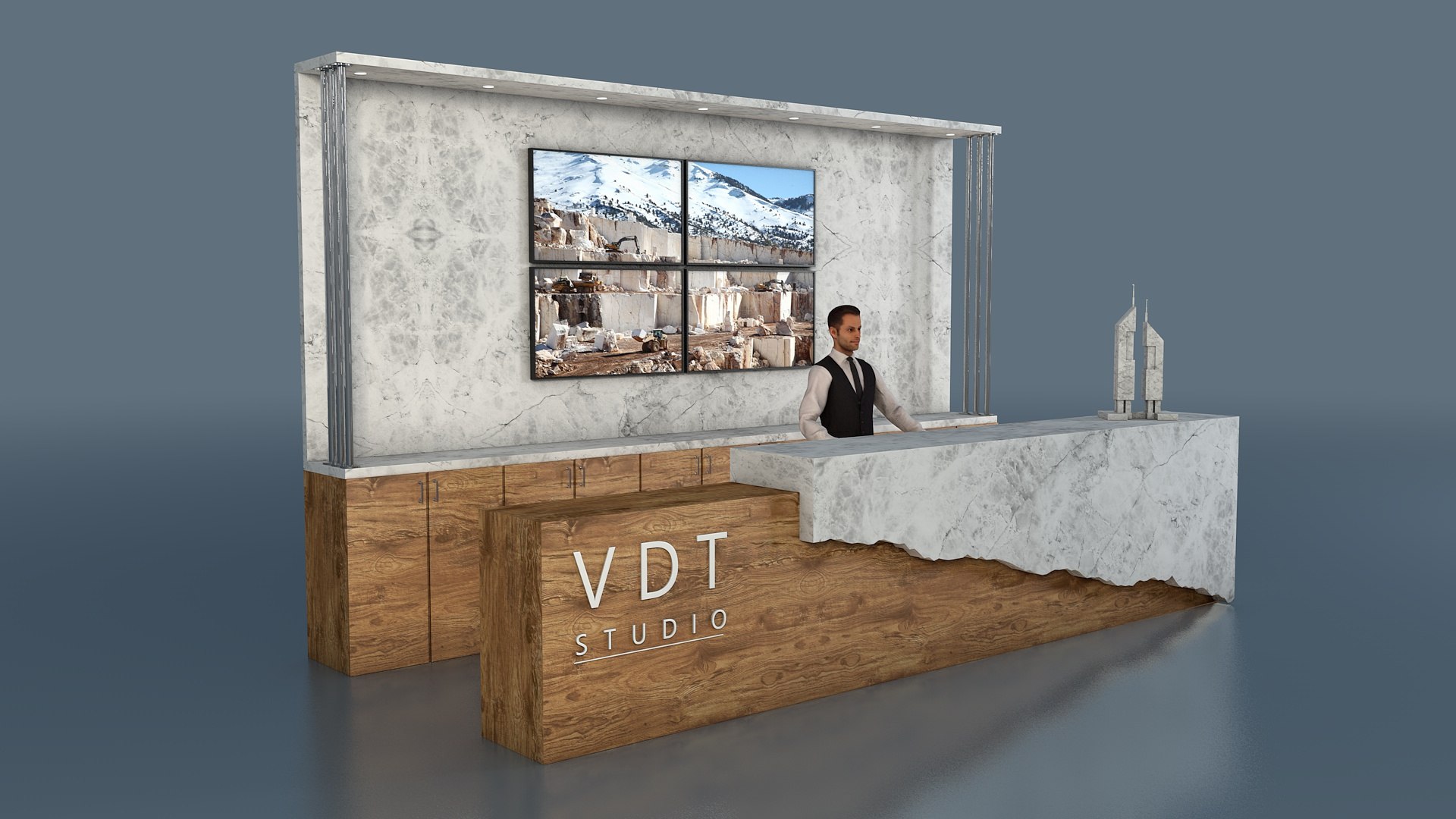 3D Welcome Desk - TurboSquid 1669872