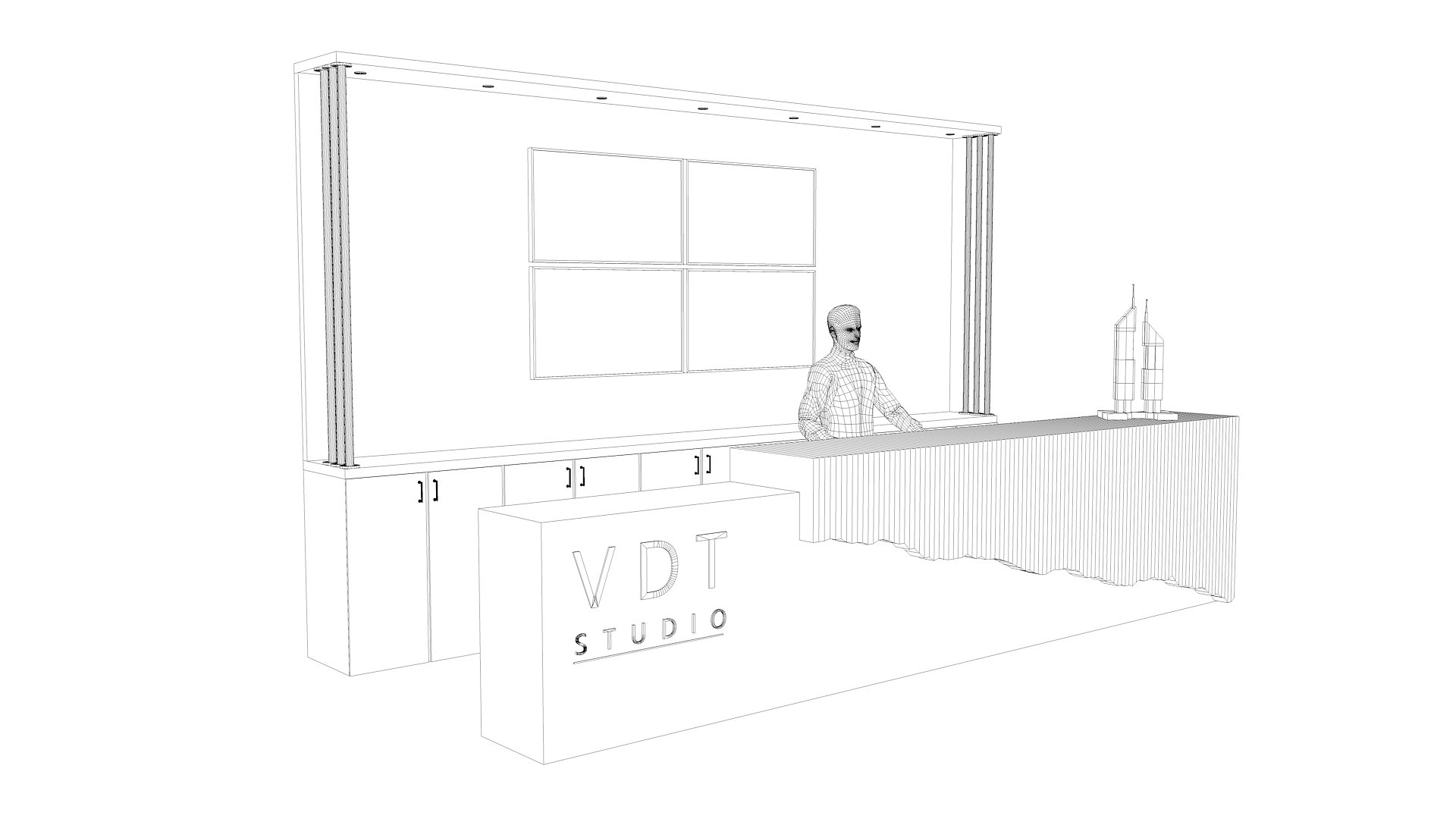 3D Welcome Desk - TurboSquid 1669872