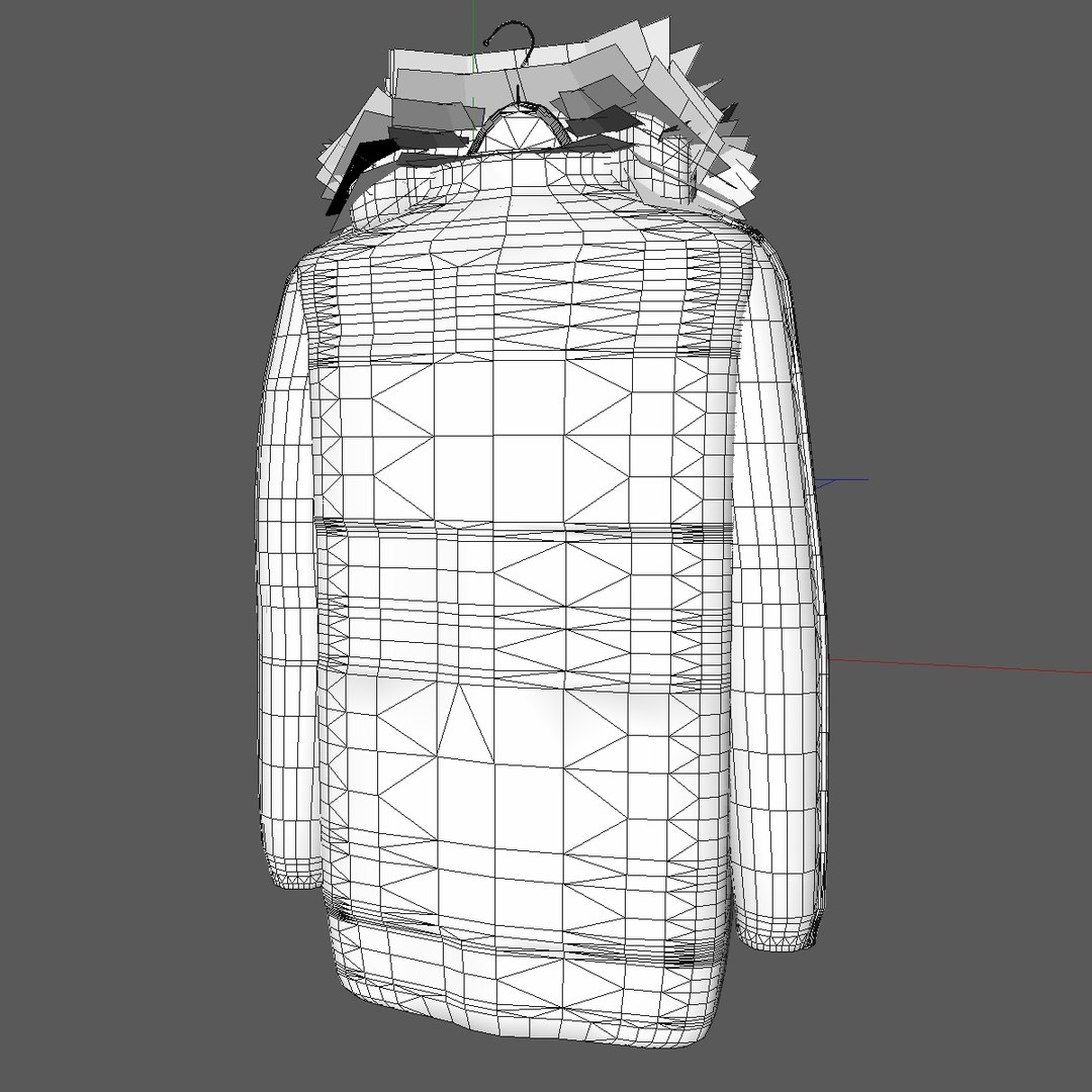 Male Winter Coat Hanger 3d Model