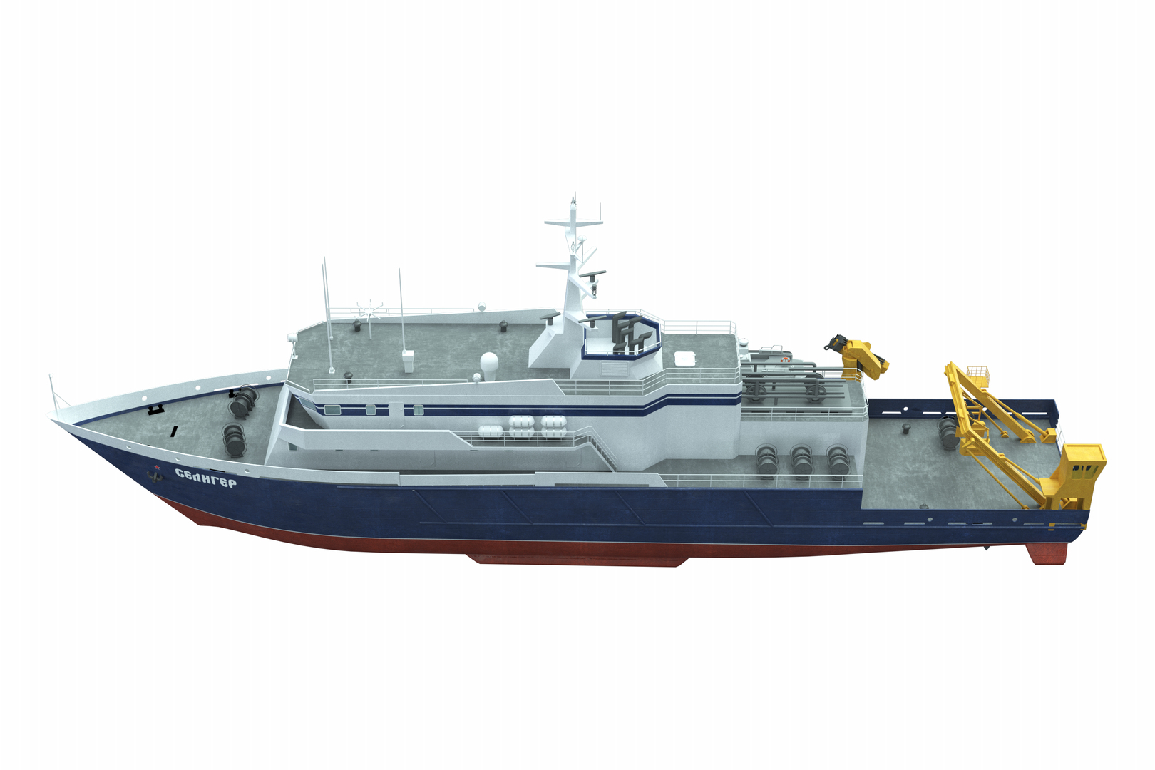 Research vessel Seliger project 11982 3D model - TurboSquid 1821250