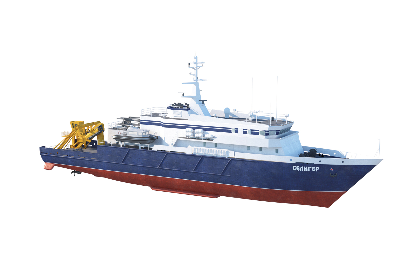 Research Vessel Seliger Project 11982 3D Model - TurboSquid 1821250