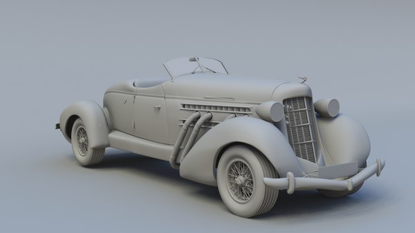 obj classic auburn car