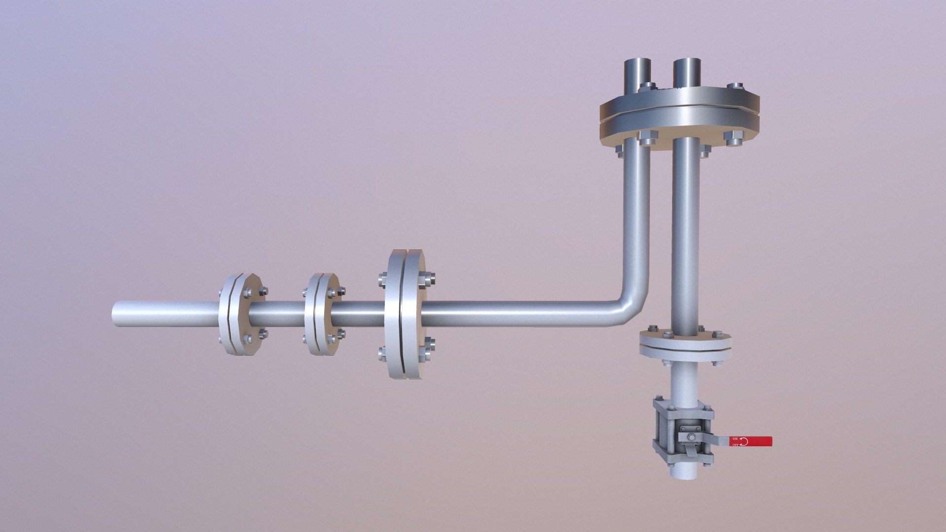 3D Flange And Pipe - TurboSquid 2288367