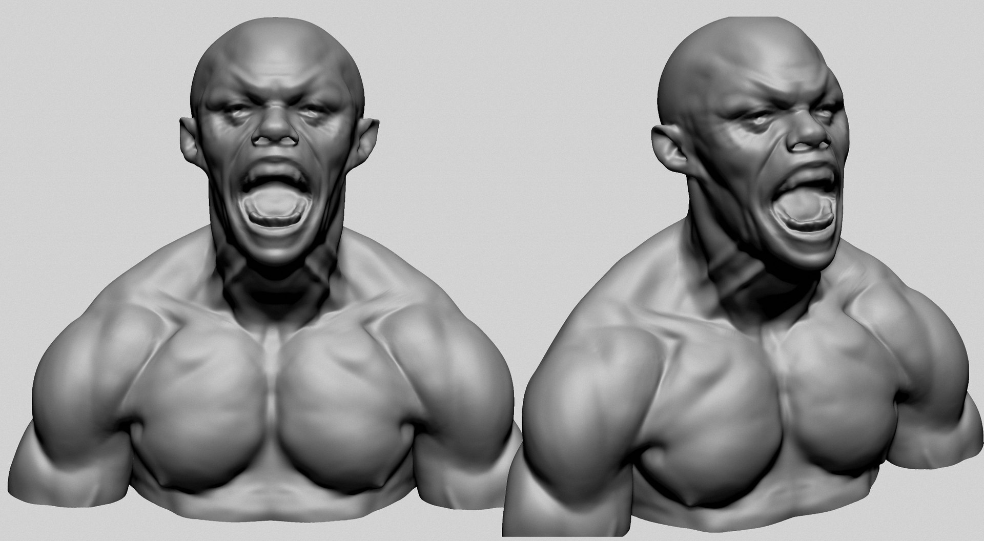 Male Upper Body B 3D Model - TurboSquid 2204789