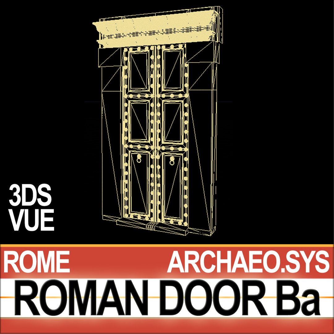 Roman door ba architecture 3D model - TurboSquid 1283024