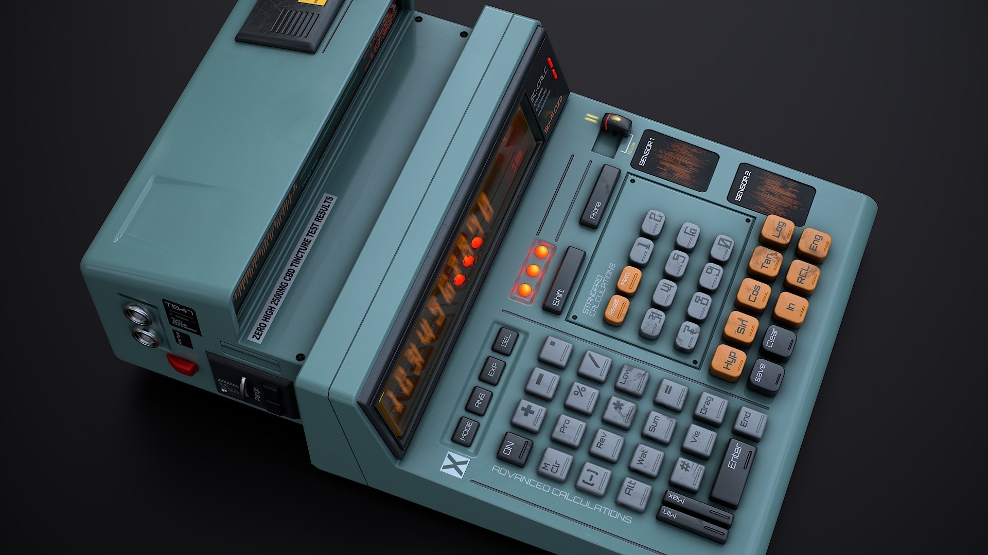 3D Sci-Fi Calculator - TurboSquid 2133871