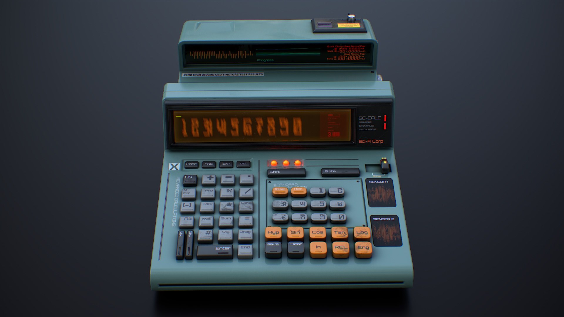 3D Sci-Fi Calculator - TurboSquid 2133871
