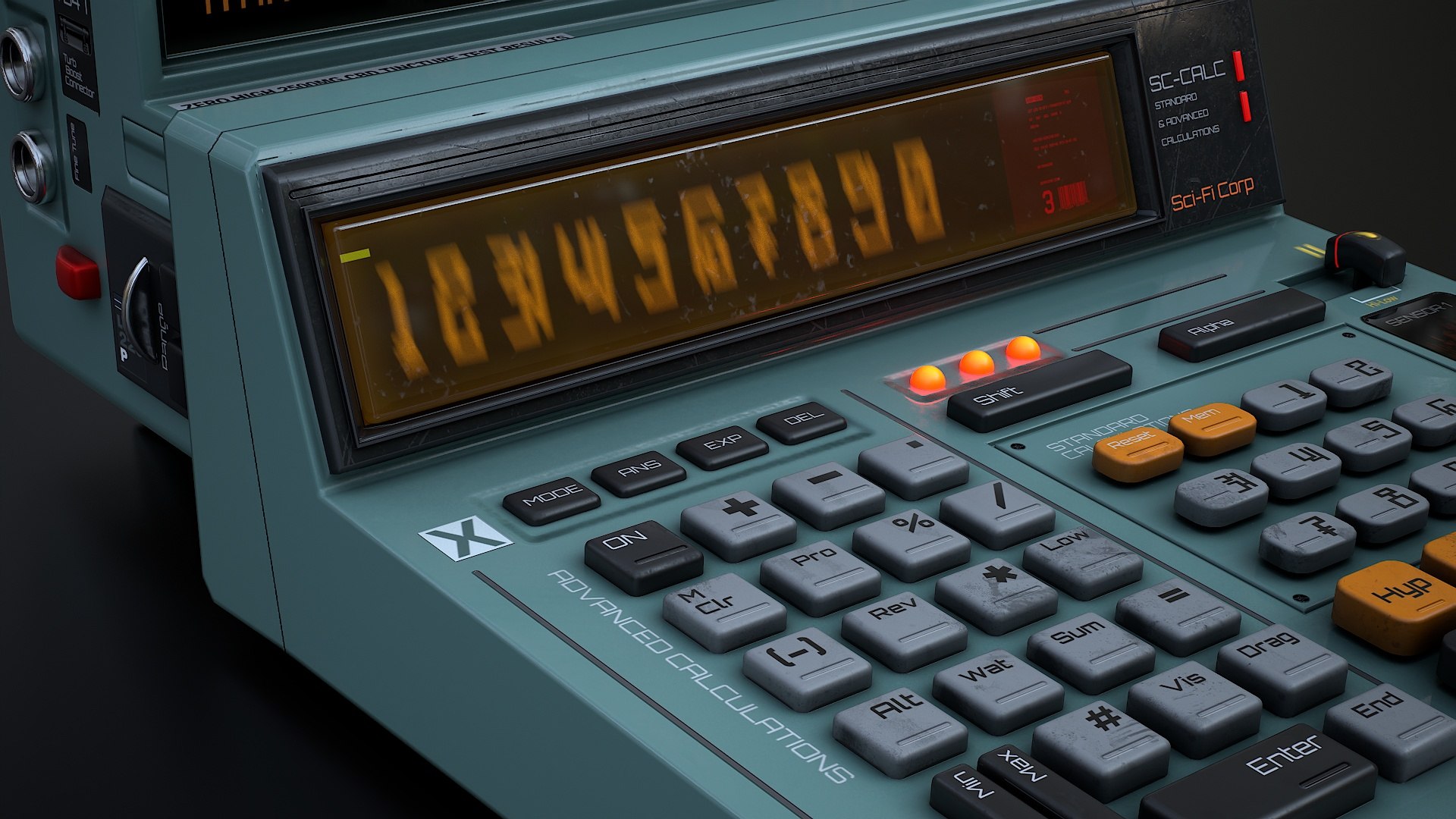 3D Sci-Fi Calculator - TurboSquid 2133871