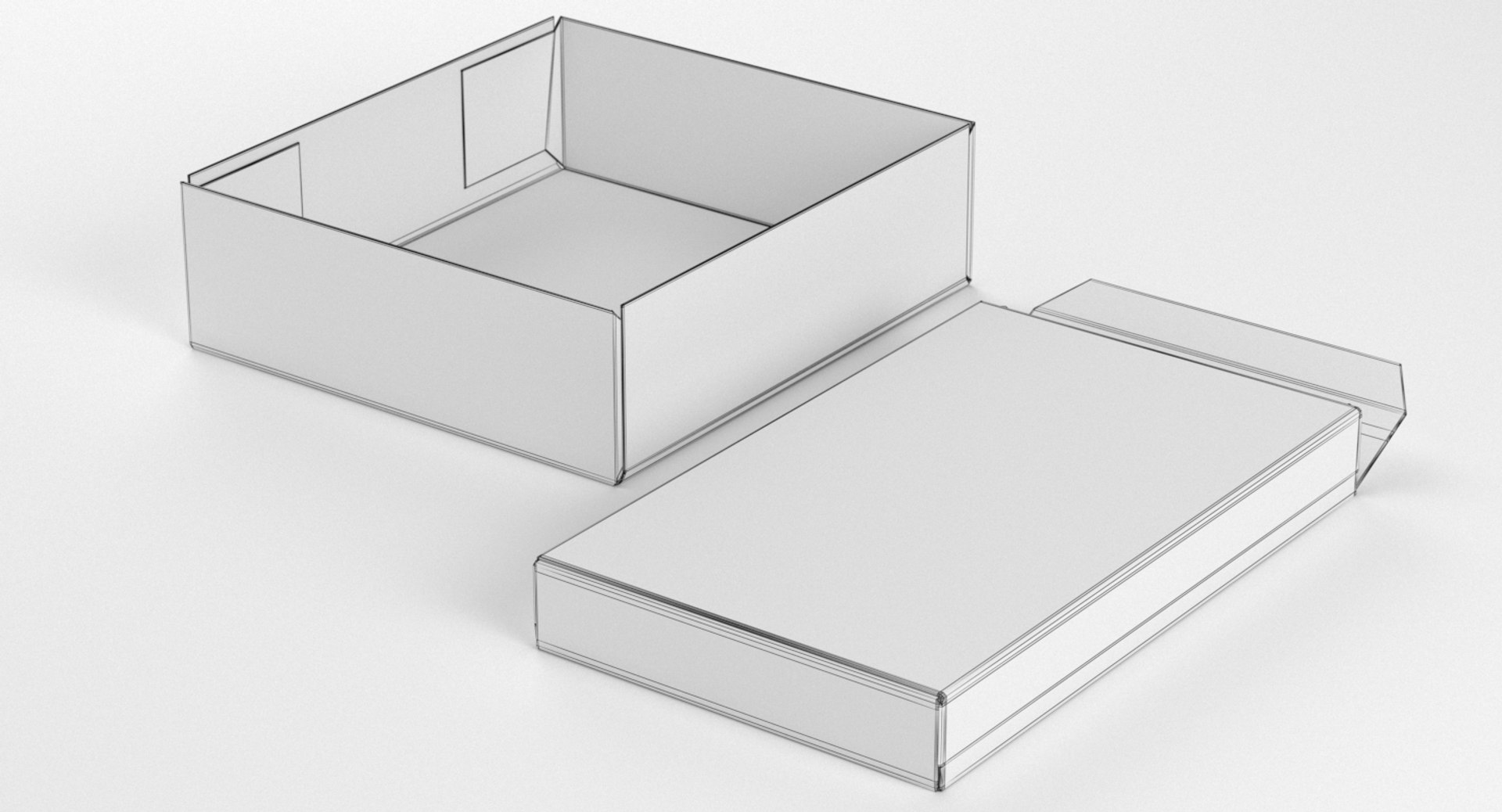 Realistic Packing Boxes Set 3D Model - TurboSquid 1245823