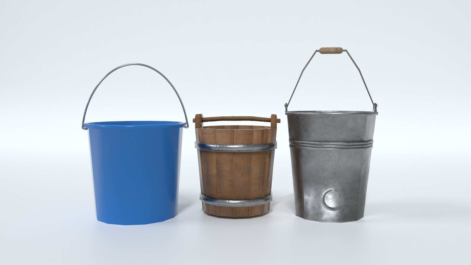 3D Bucket Set - TurboSquid 1994976