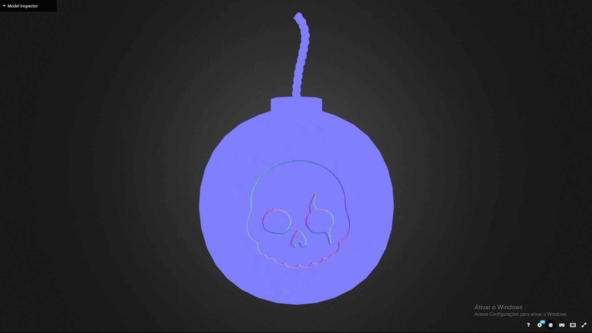 3D Bomb Ball - TurboSquid 2248438