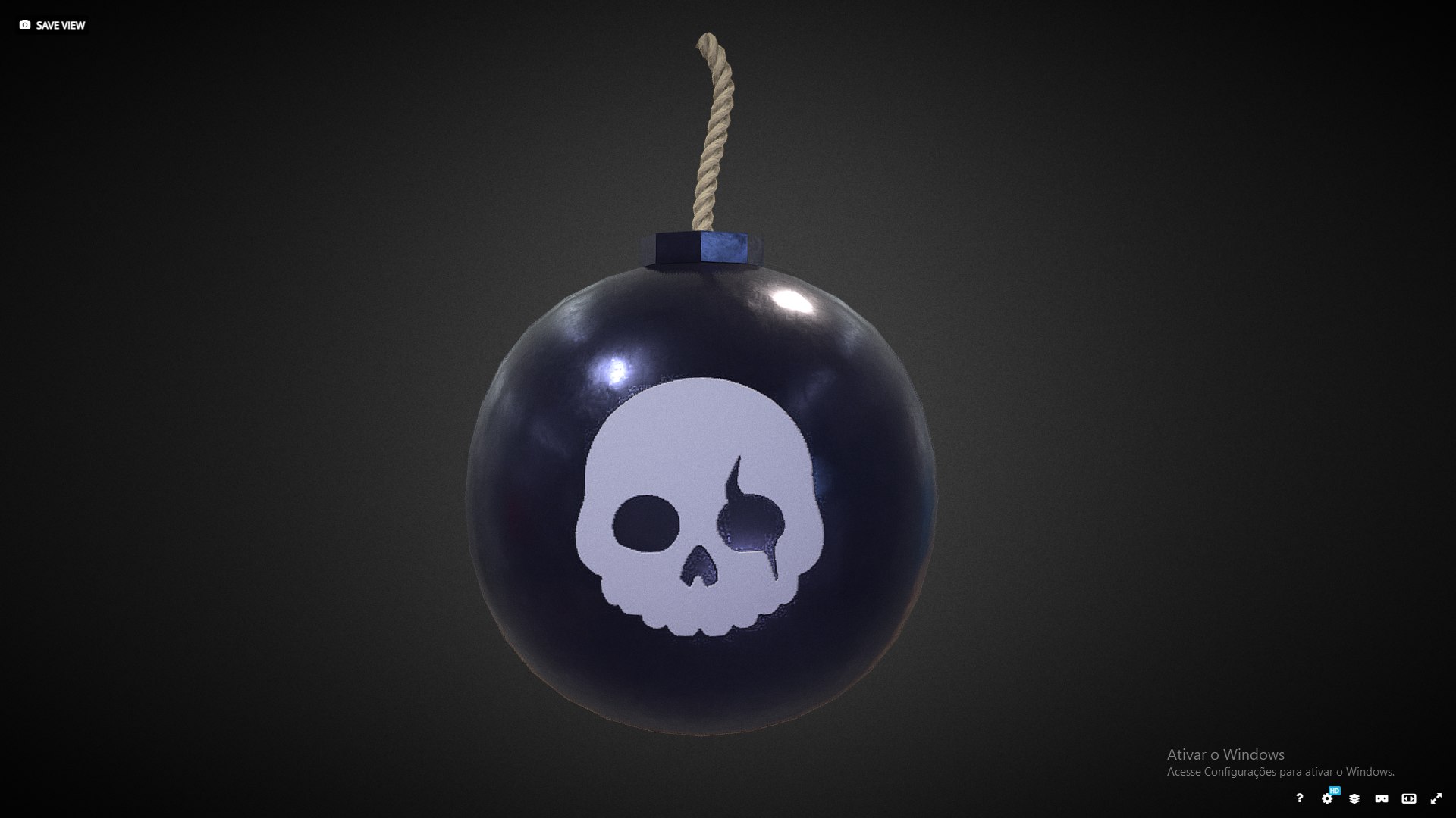 3D Bomb Ball - TurboSquid 2248438