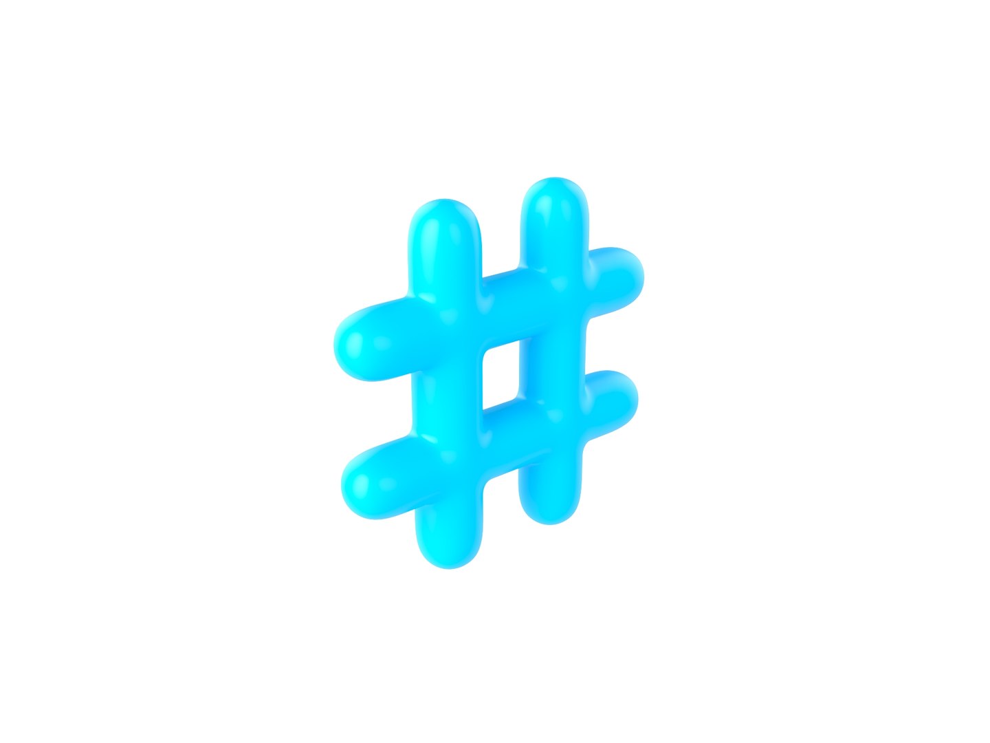 Hash Symbol 3D Model - TurboSquid 2222059