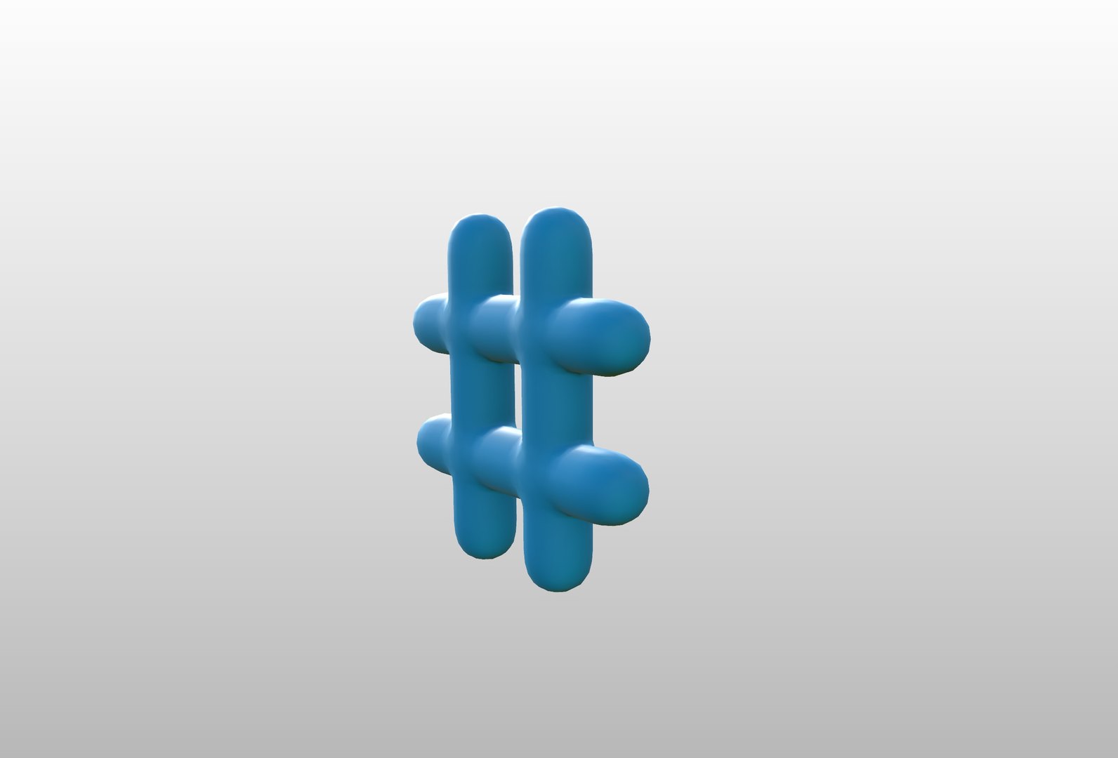 Hash Symbol 3D Model - TurboSquid 2222059