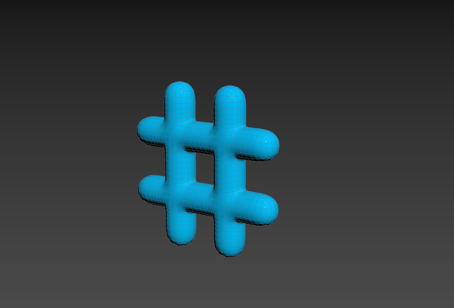 Hash Symbol 3D Model - TurboSquid 2222059