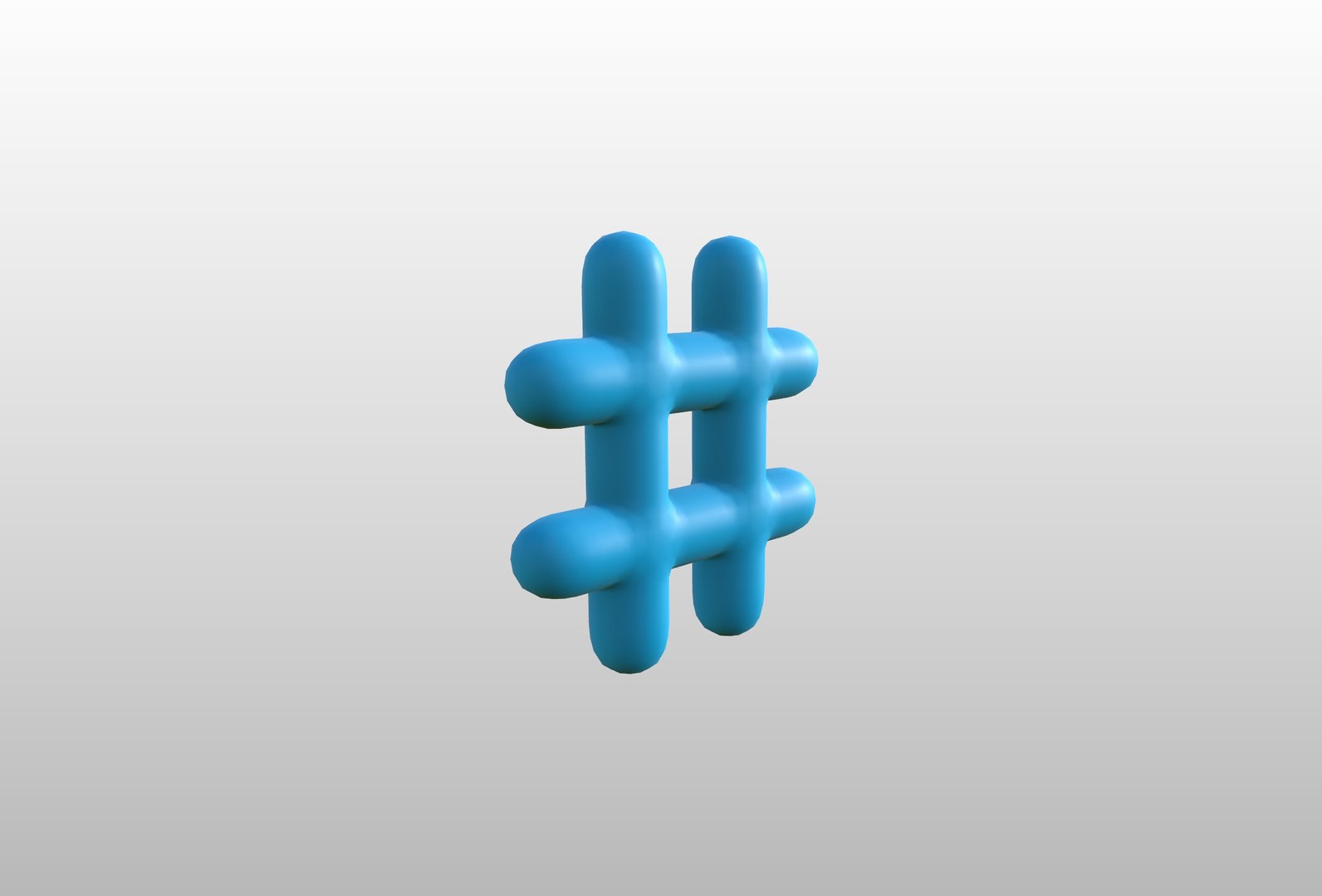Hash Symbol 3D Model - TurboSquid 2222059