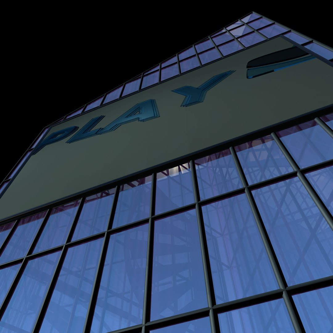 3d Model Of Digital Advertising Highway Sign