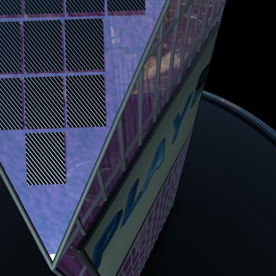 3d Model Of Digital Advertising Highway Sign