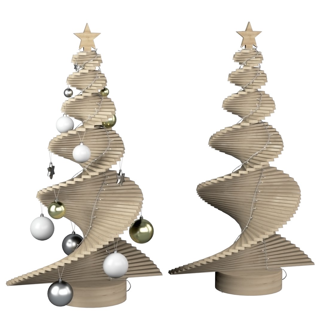 3D Christmas trees set - TurboSquid 1828184