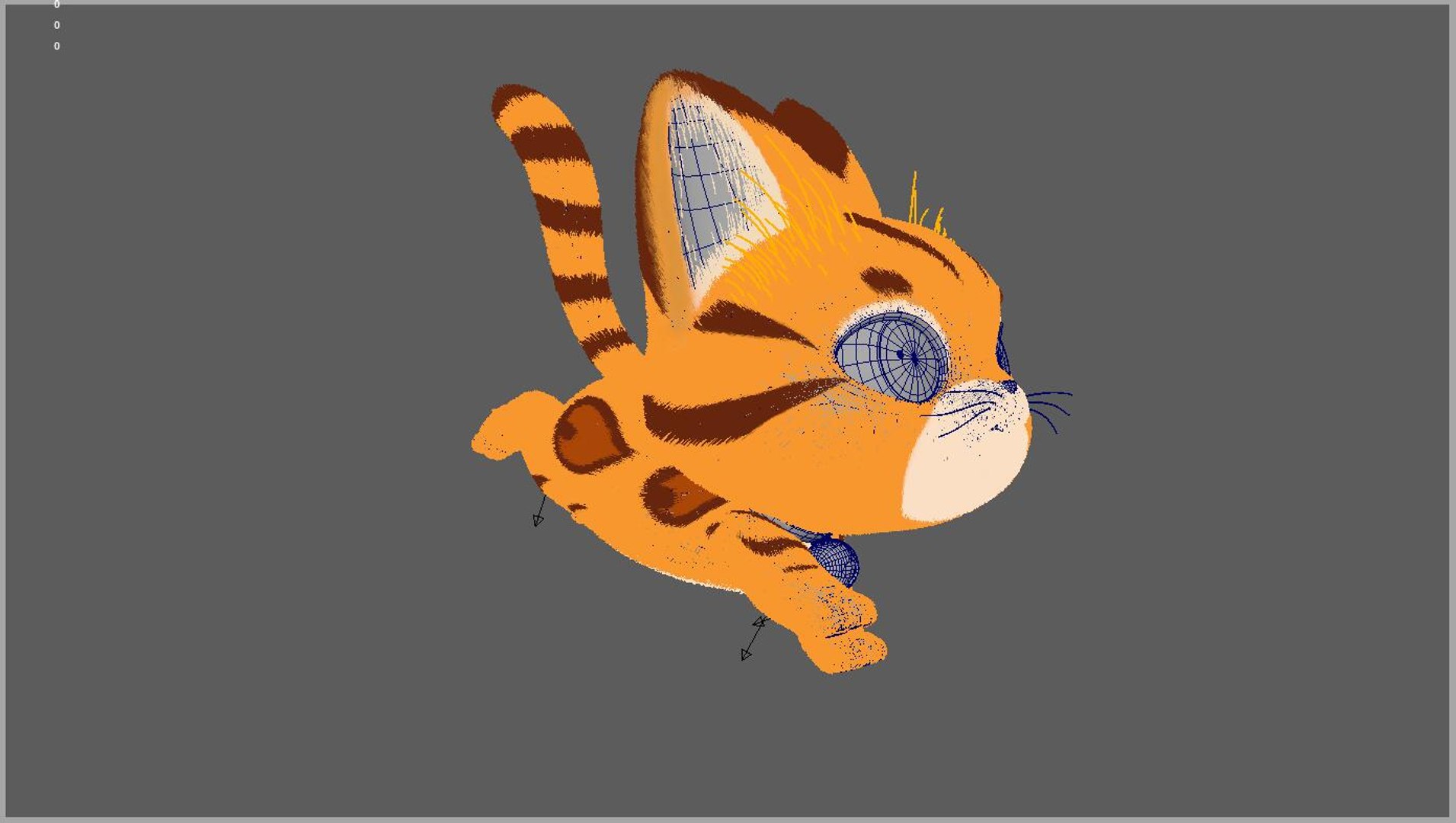 Cartoon Cat Model - TurboSquid 2133477